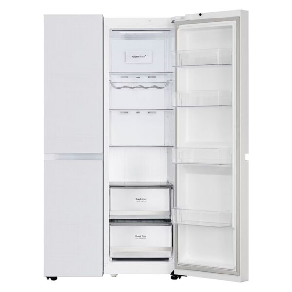 LG 650 L Convertible Side by Side Refrigerator with Premium Glass Door ...